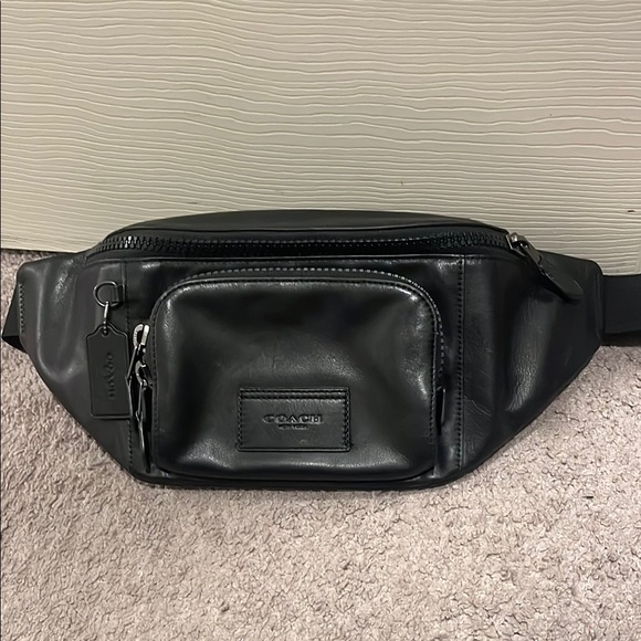 Coach | Bags | Coach Black Leather Belt Bag | Poshmark